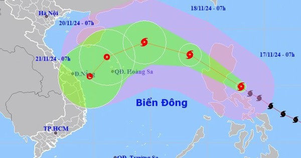 Siêu bão Man-Yi di chuyển theo hướng Tây Bắc