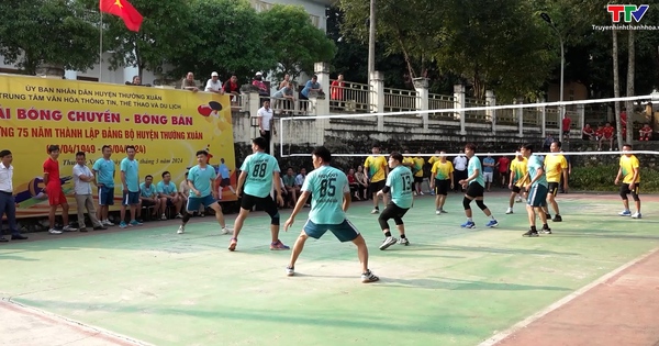 Thường Xuân: tổ chức các giải thể thao kỷ niệm 75 năm Ngày thành lập ...