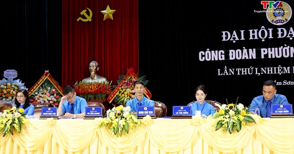 Đại hội đại biểu công đoàn phường Sầm Sơn lần thứ I