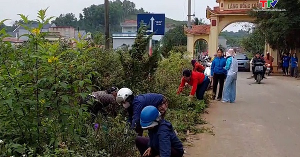 Xã Hà Long ra quân tổng vệ sinh môi trường