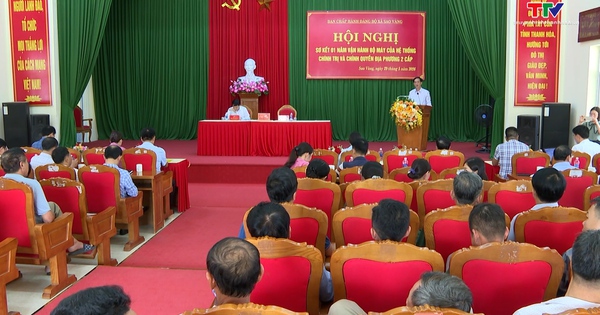 Xã Sao Vàng sơ kết 1 năm thực hiện chính quyền địa phương 2 cấp